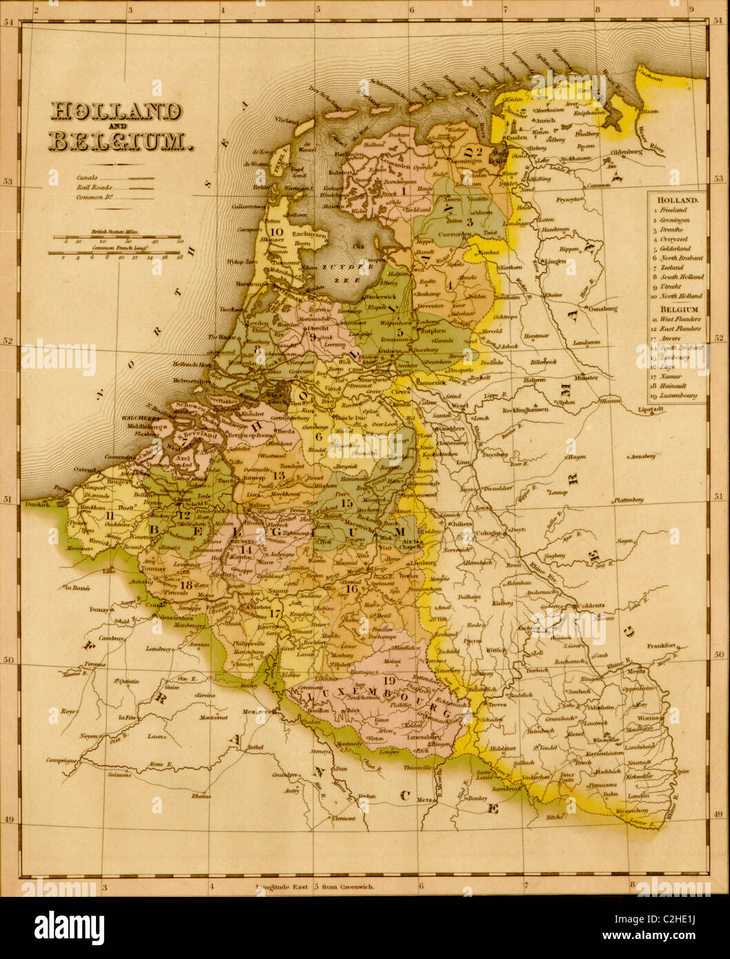Maps of holland hi-res stock photography and images - Alamy