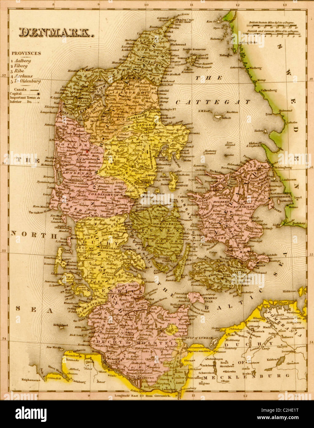 Maps of denmark hi-res stock photography and images - Alamy
