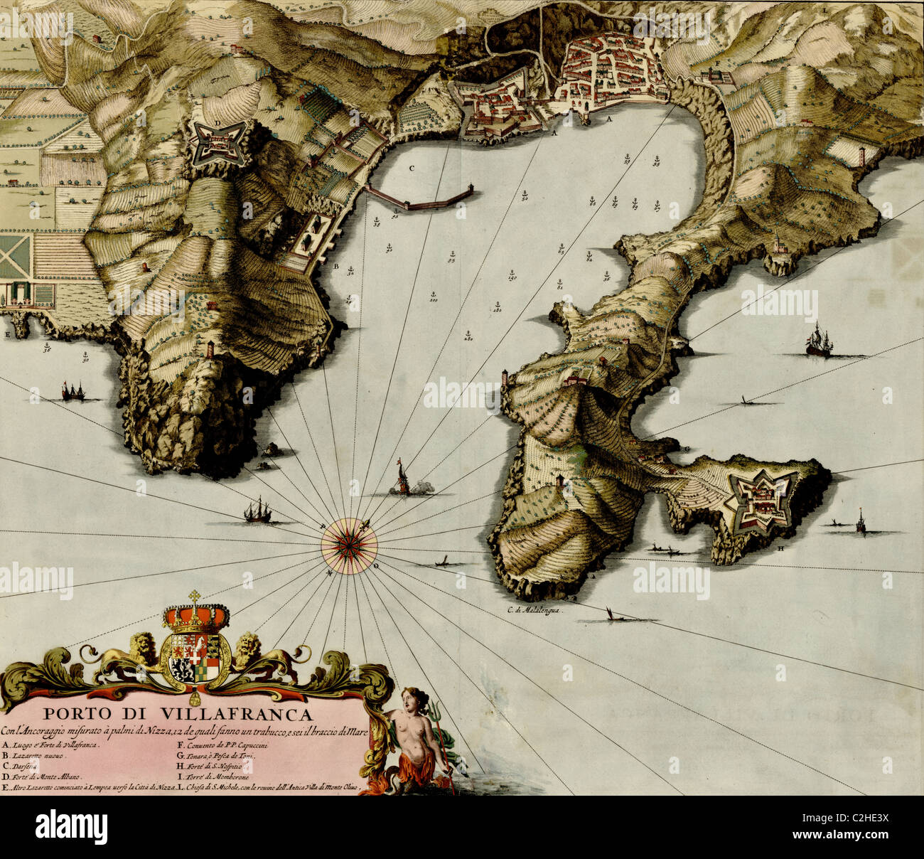 Historical maps of mediterranean hi-res stock photography and images ...