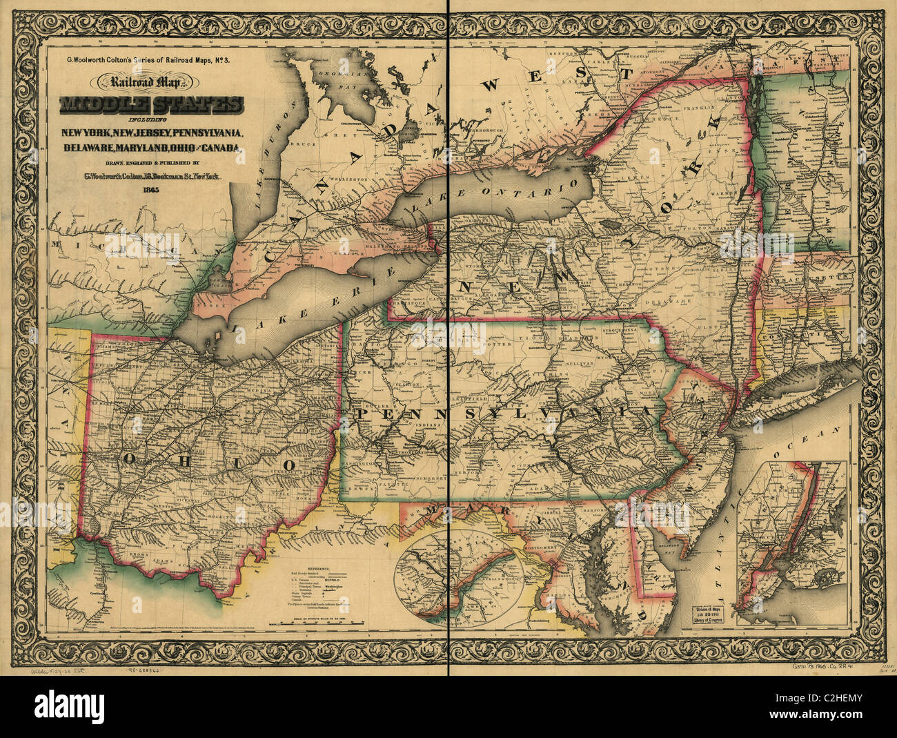 Civil War Railroads Map