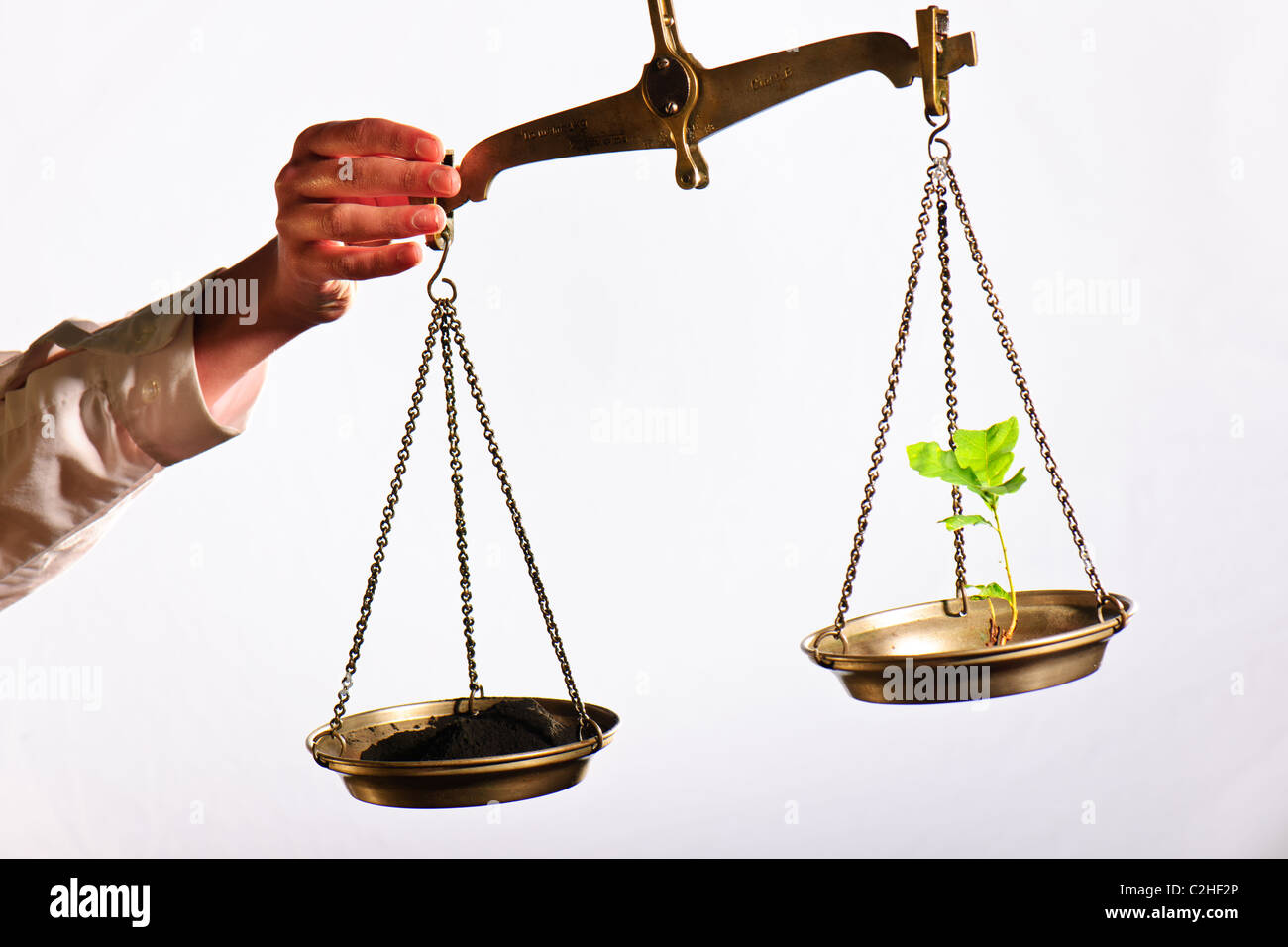 Balancing carbon emissions Stock Photo - Alamy