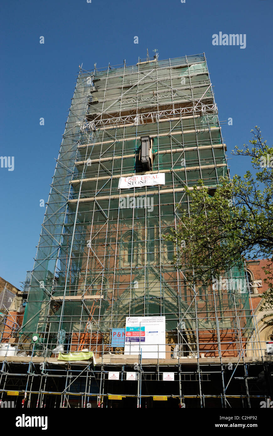 Union Chapel Congregational Church undergoing restoration in 2011 ...