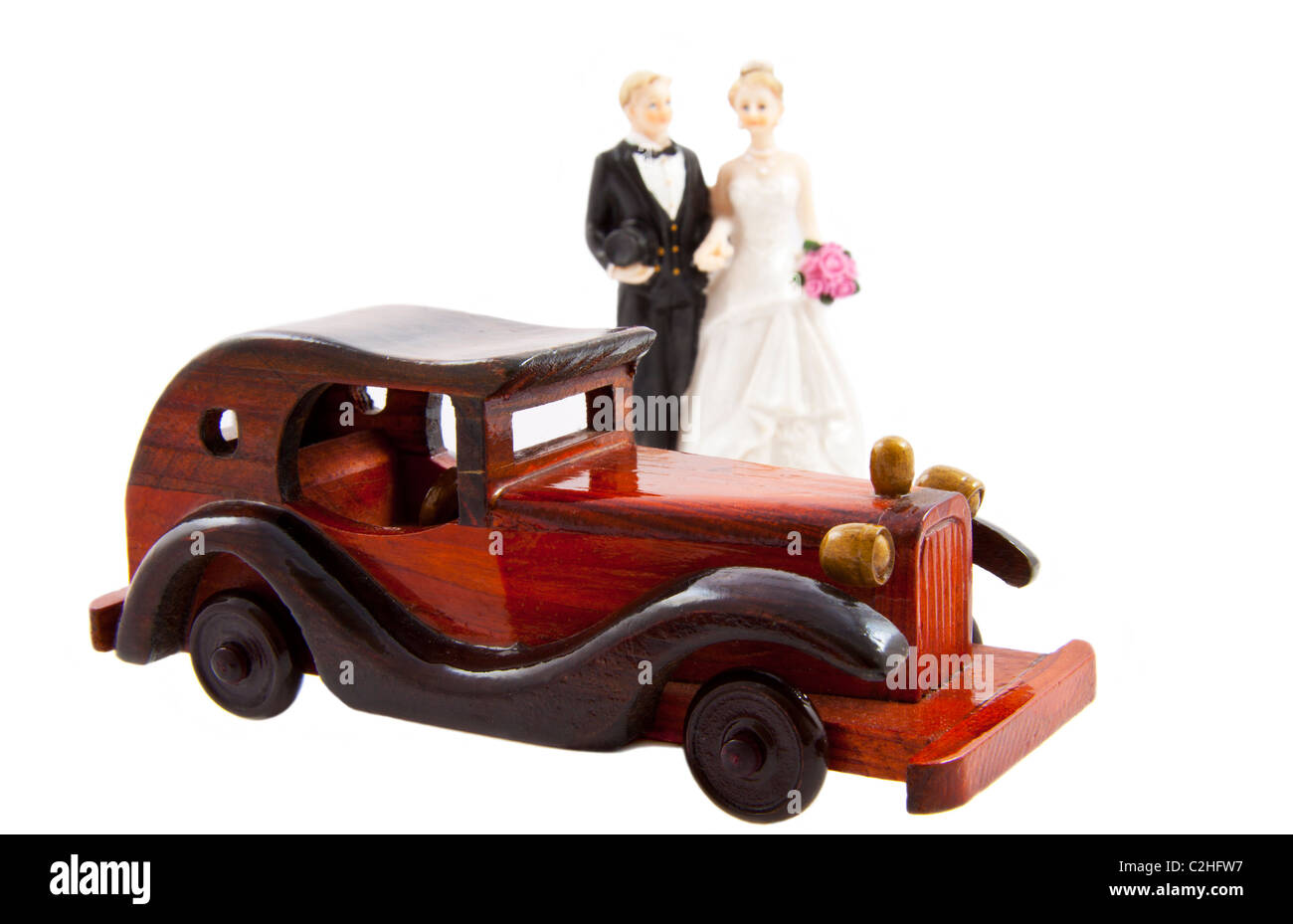 Black wedding car Cut Out Stock Images & Pictures - Alamy
