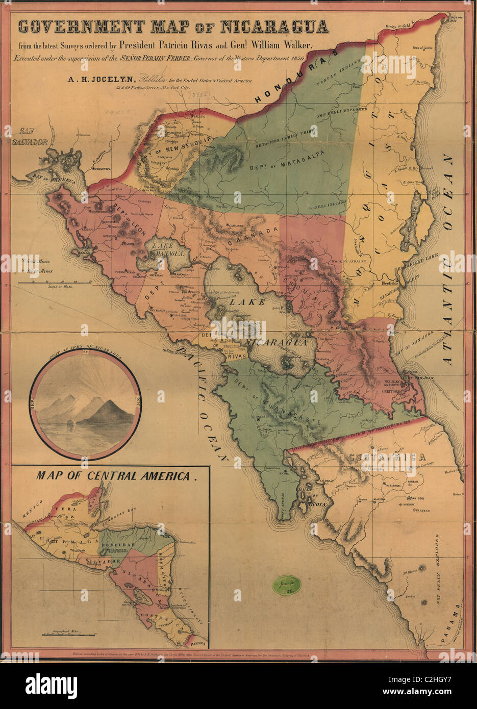 Maps of nicaragua hi-res stock photography and images - Alamy