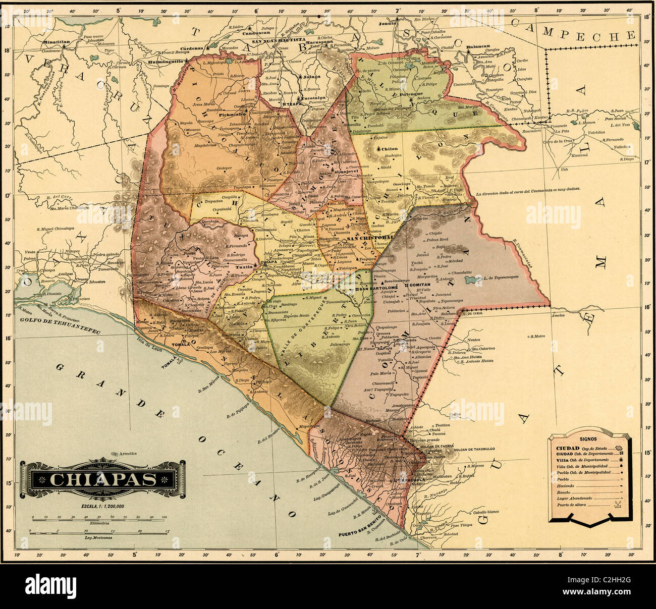 Chipas - 1844 Stock Photo - Alamy