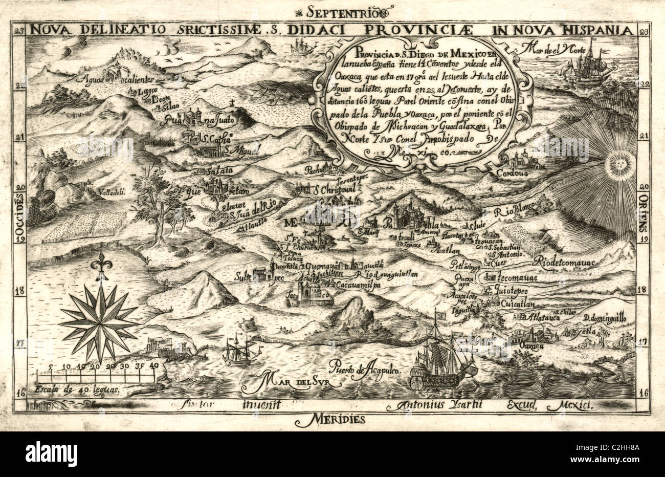 Mexico in 1682 pictorially Stock Photo - Alamy