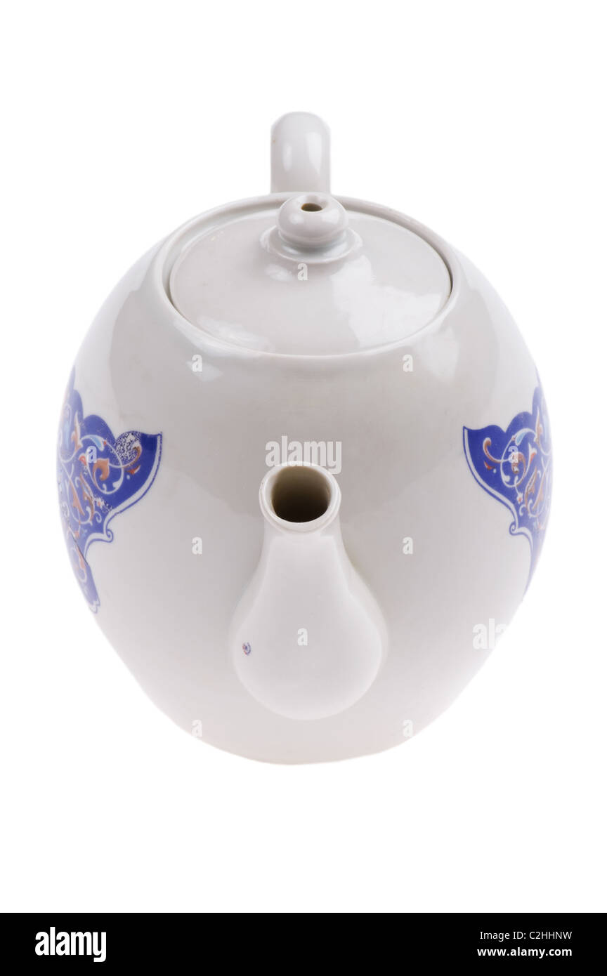 object on white - set of teapot close up Stock Photo - Alamy