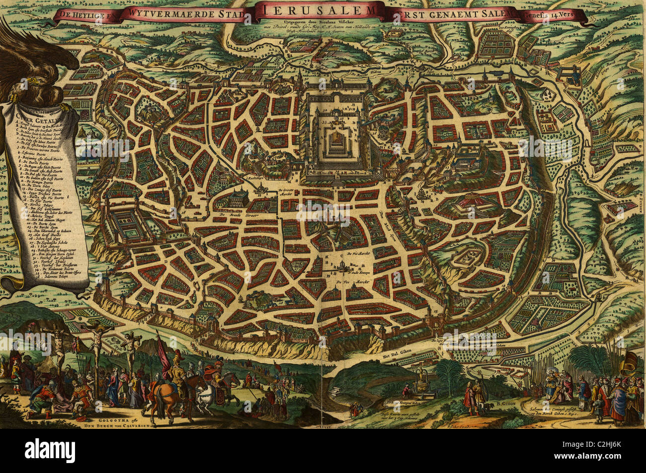 Jerusalem maps hi-res stock photography and images - Alamy