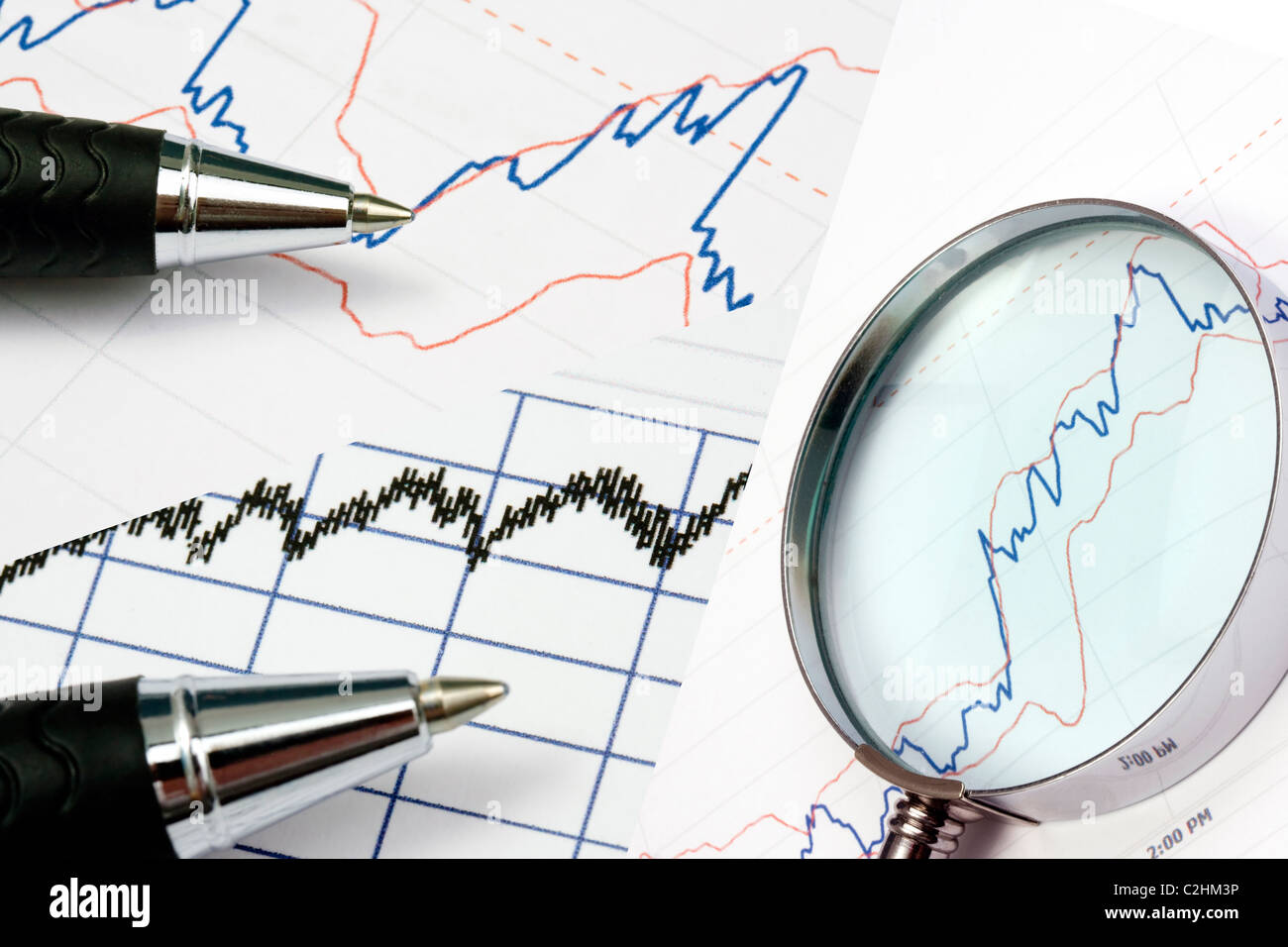 Background of analyzing different business graphic Stock Photo - Alamy
