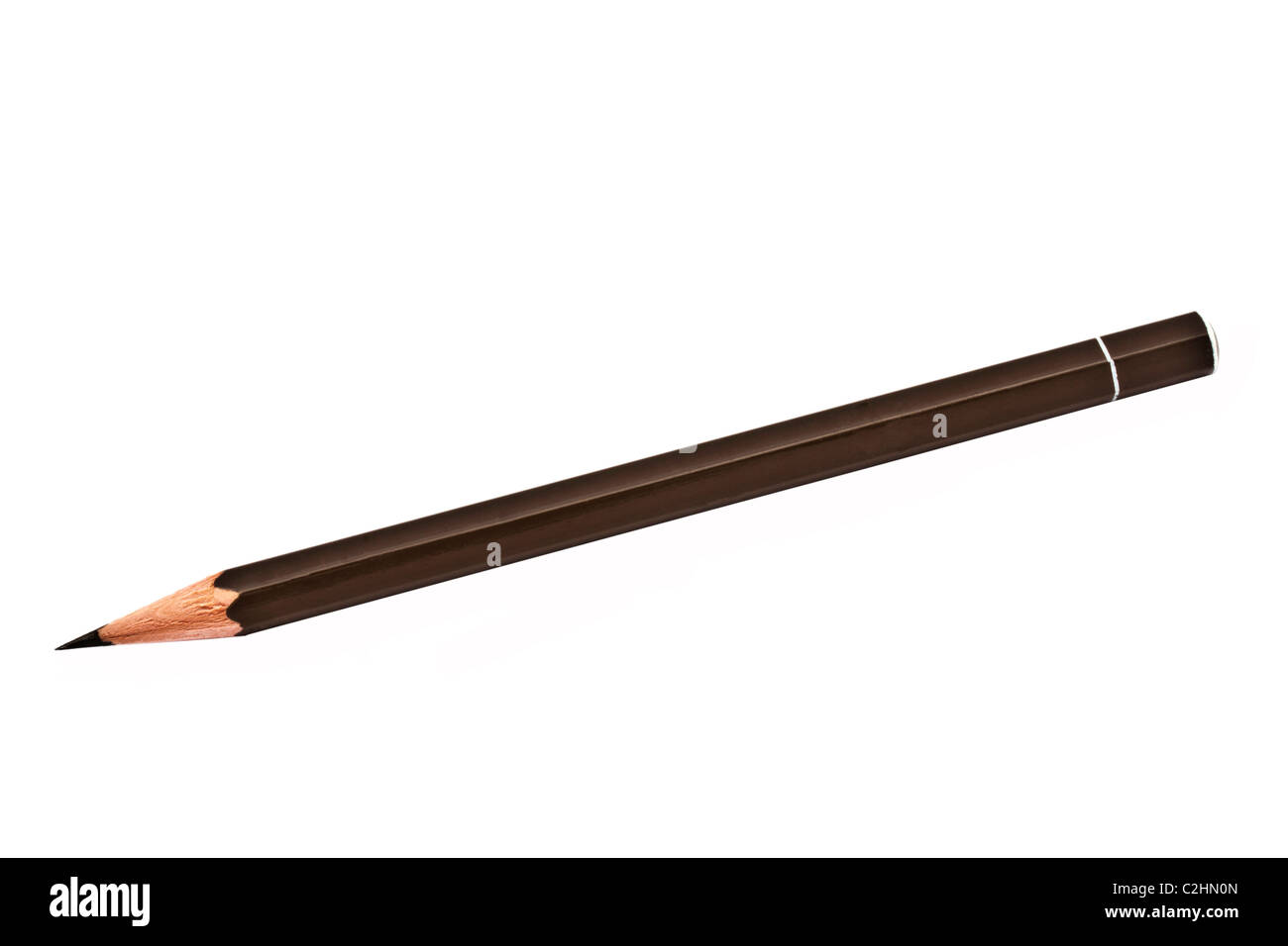 Brown pencil isolated on white background Stock Photo - Alamy