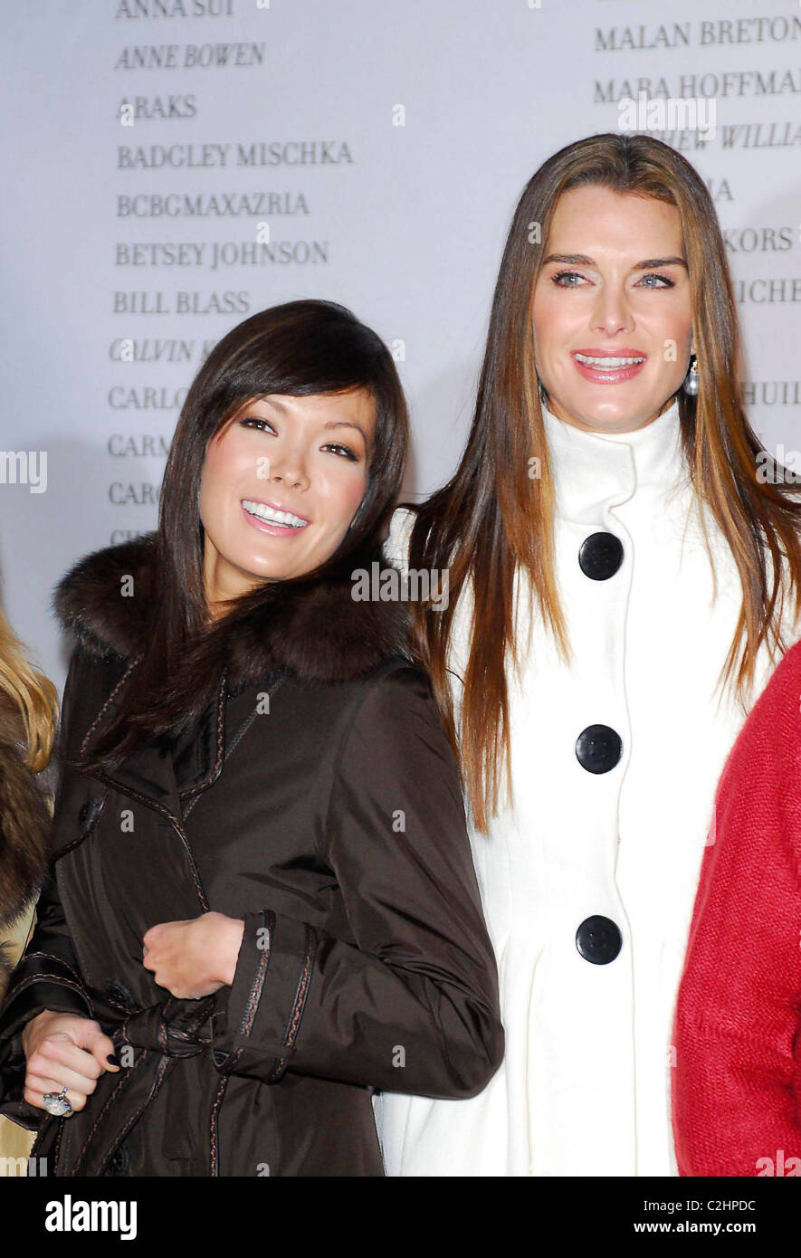 Lindsay Price and Brooke Shields Mercedes-Benz Fashion Week Fall 2008 ...