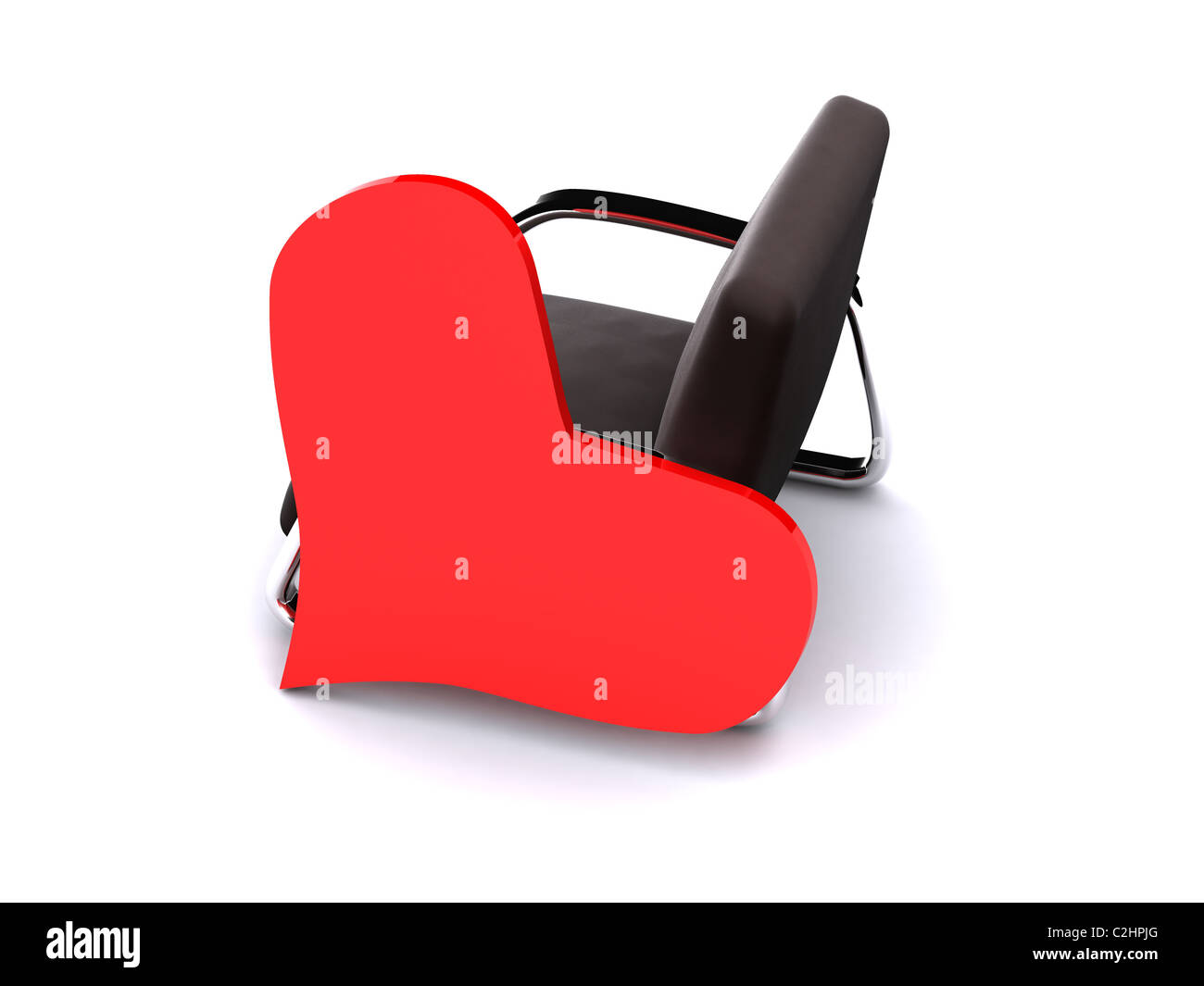 Red love chair Cut Out Stock Images & Pictures - Alamy