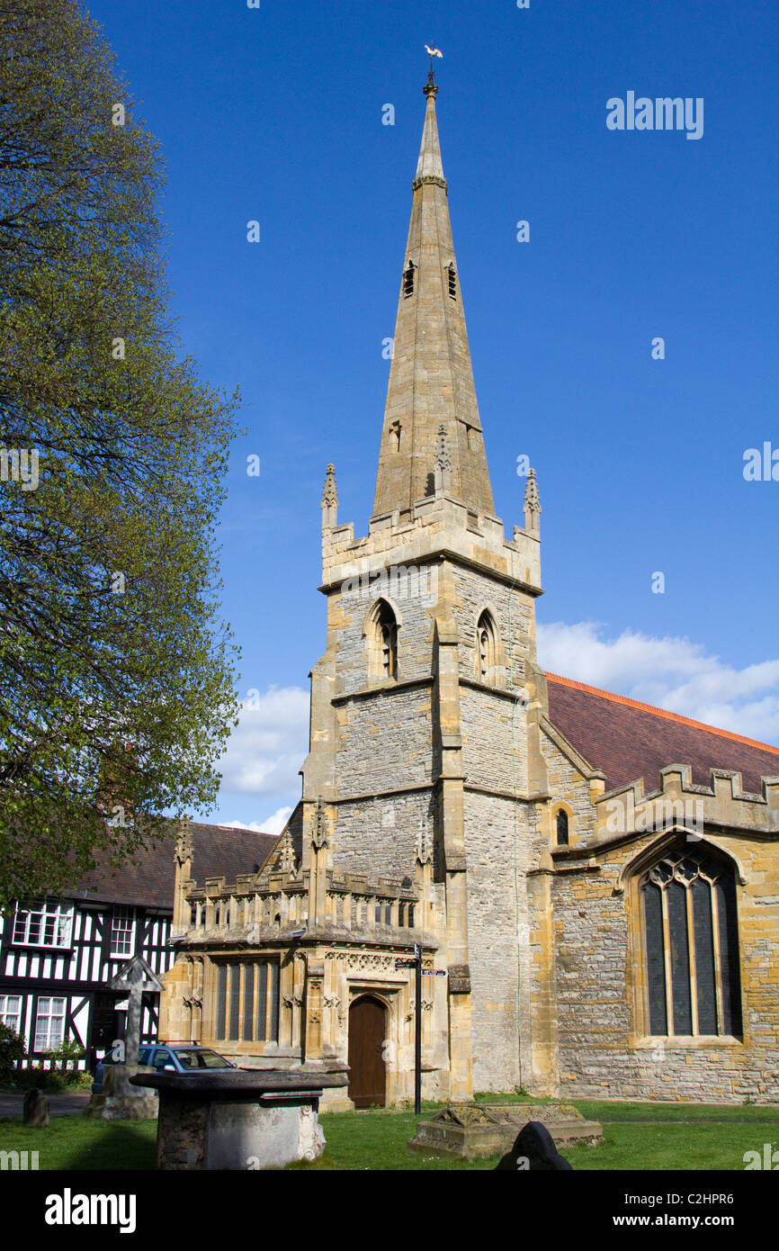 evesham town centre Worcestershire Stock Photo - Alamy
