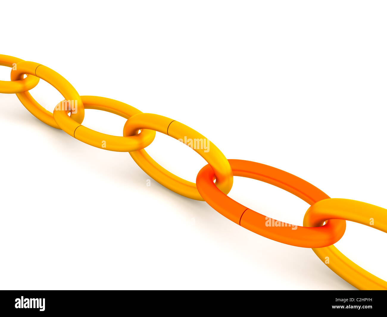 link in chain. 3d Stock Photo - Alamy