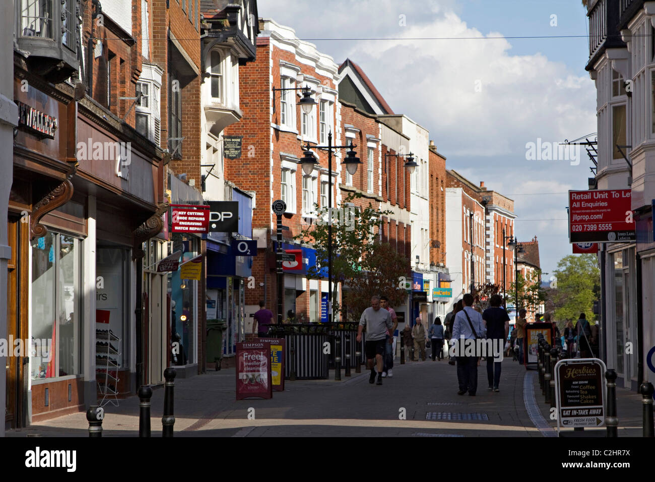evesham town centre Worcestershire Stock Photo - Alamy