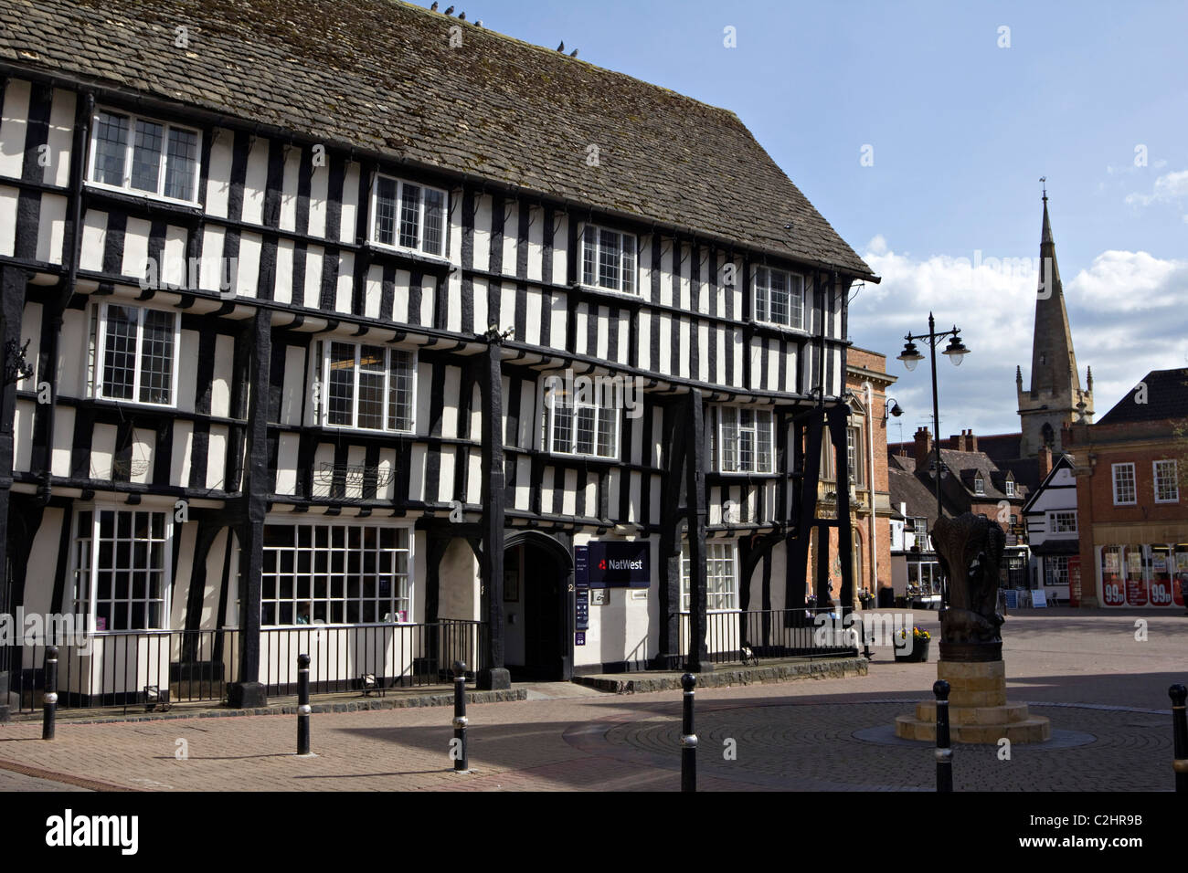 evesham town centre Worcestershire Stock Photo - Alamy