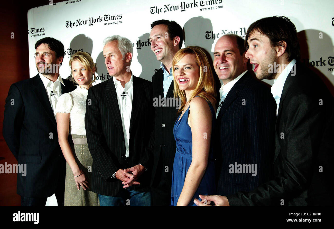 Jon Hamm, January Jones, John Slattery, Elizabeth Moss, Matthew Weiner ...
