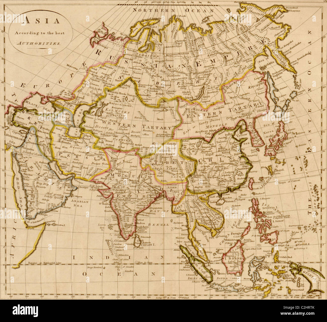 Asia maps hi-res stock photography and images - Alamy