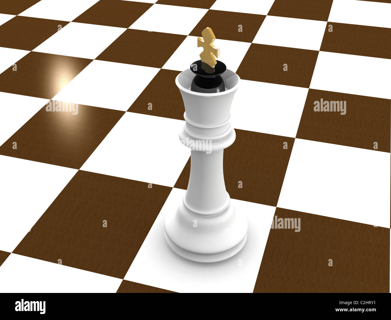 Chess king white hi-res stock photography and images - Alamy