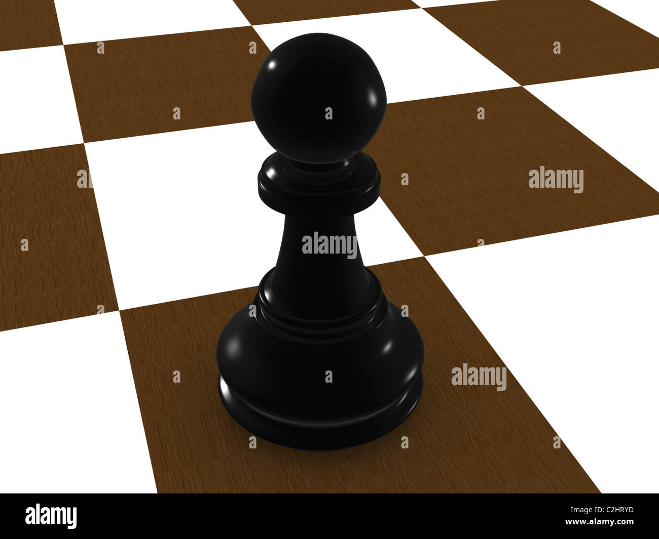 black pawn. 3d Stock Photo - Alamy