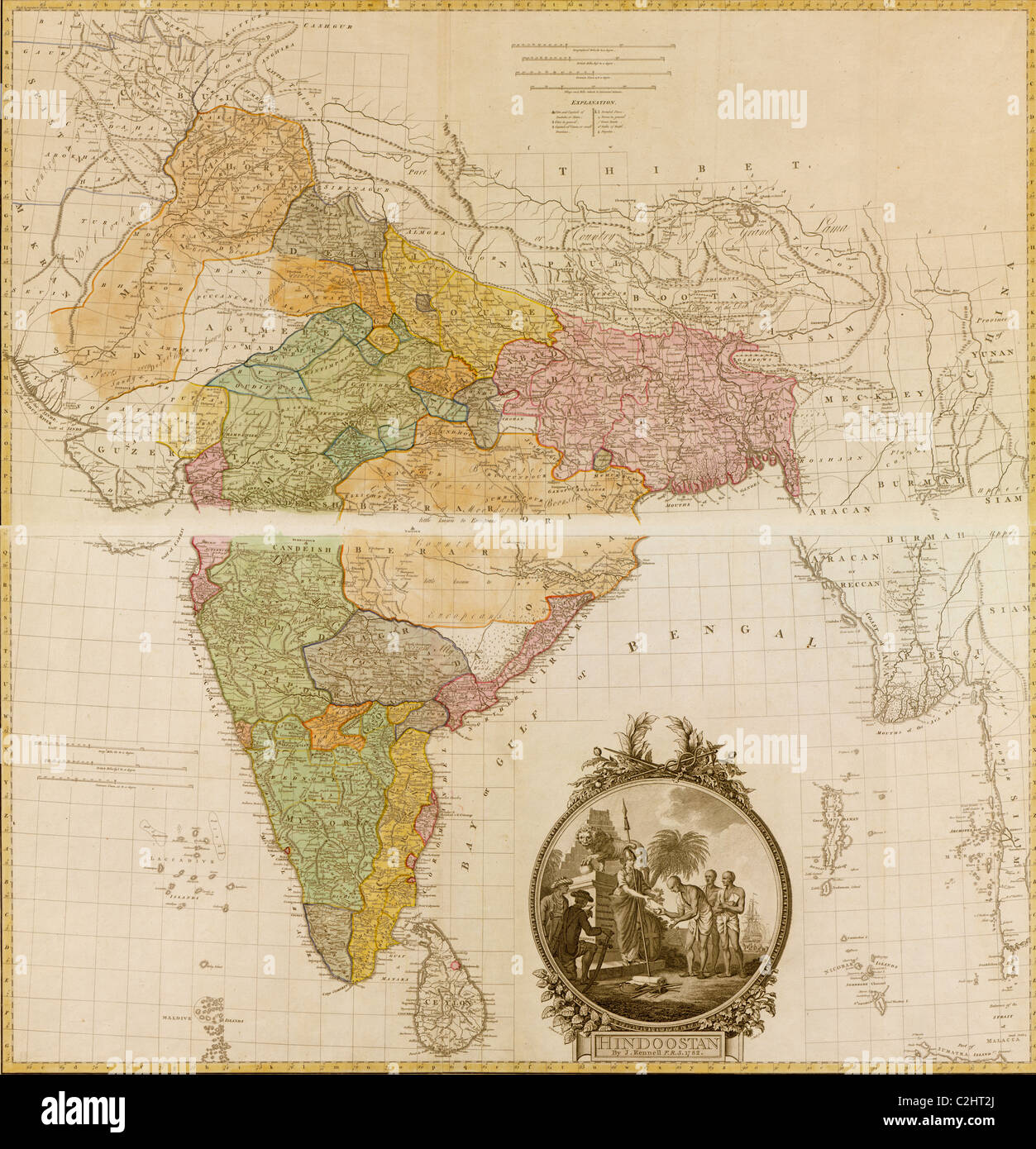 Maps of india hi-res stock photography and images - Alamy