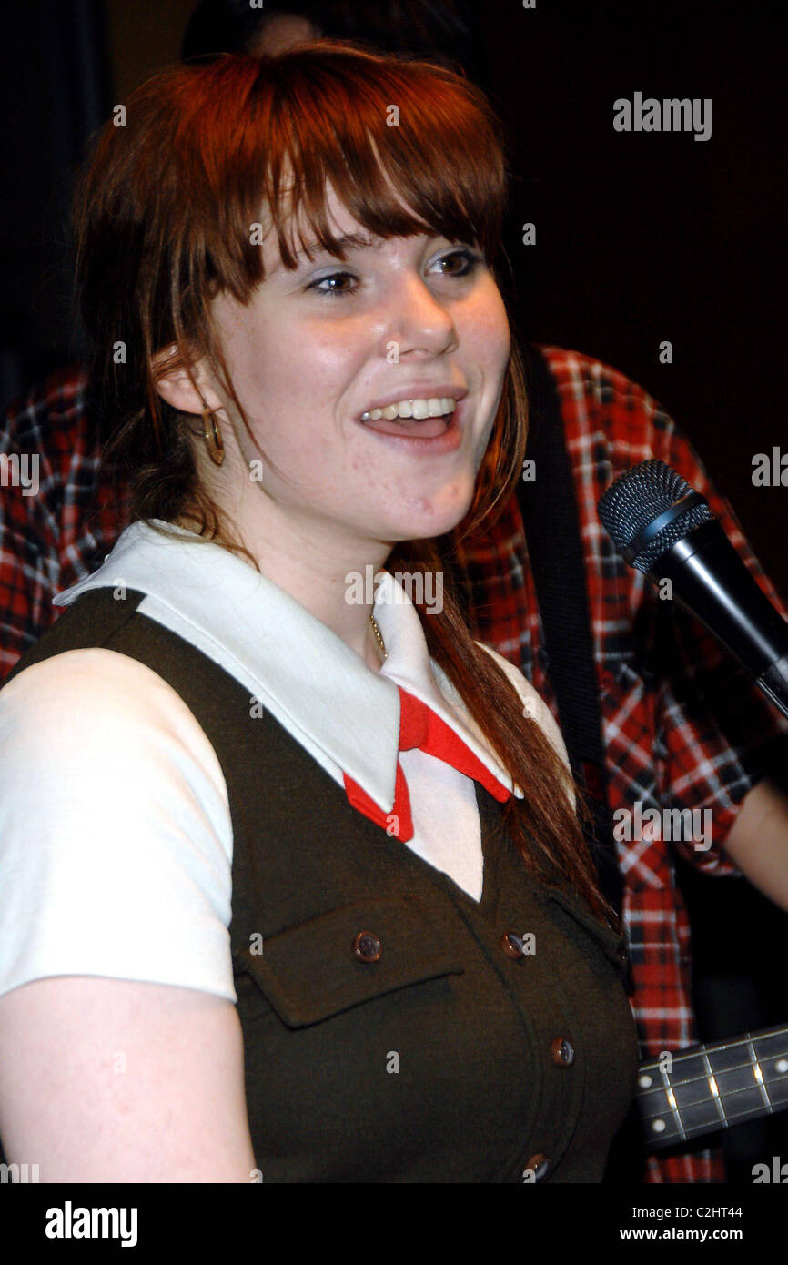 British singer-songwriter Kate Nash performs during an in store ...