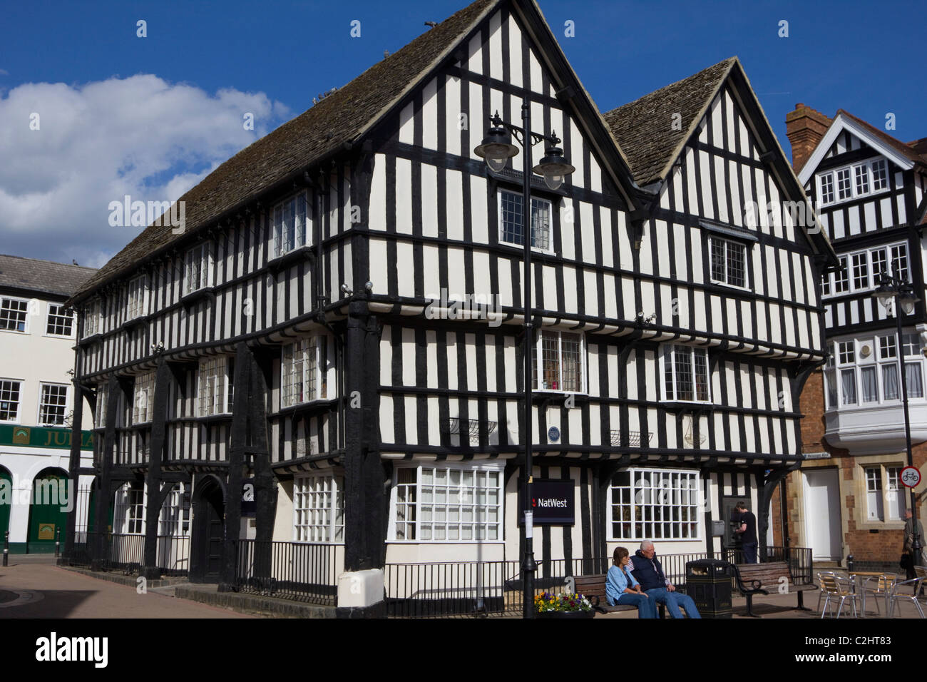 evesham town centre Worcestershire Stock Photo - Alamy