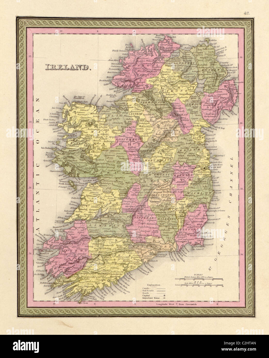 Ireland - 1849 Stock Photo - Alamy