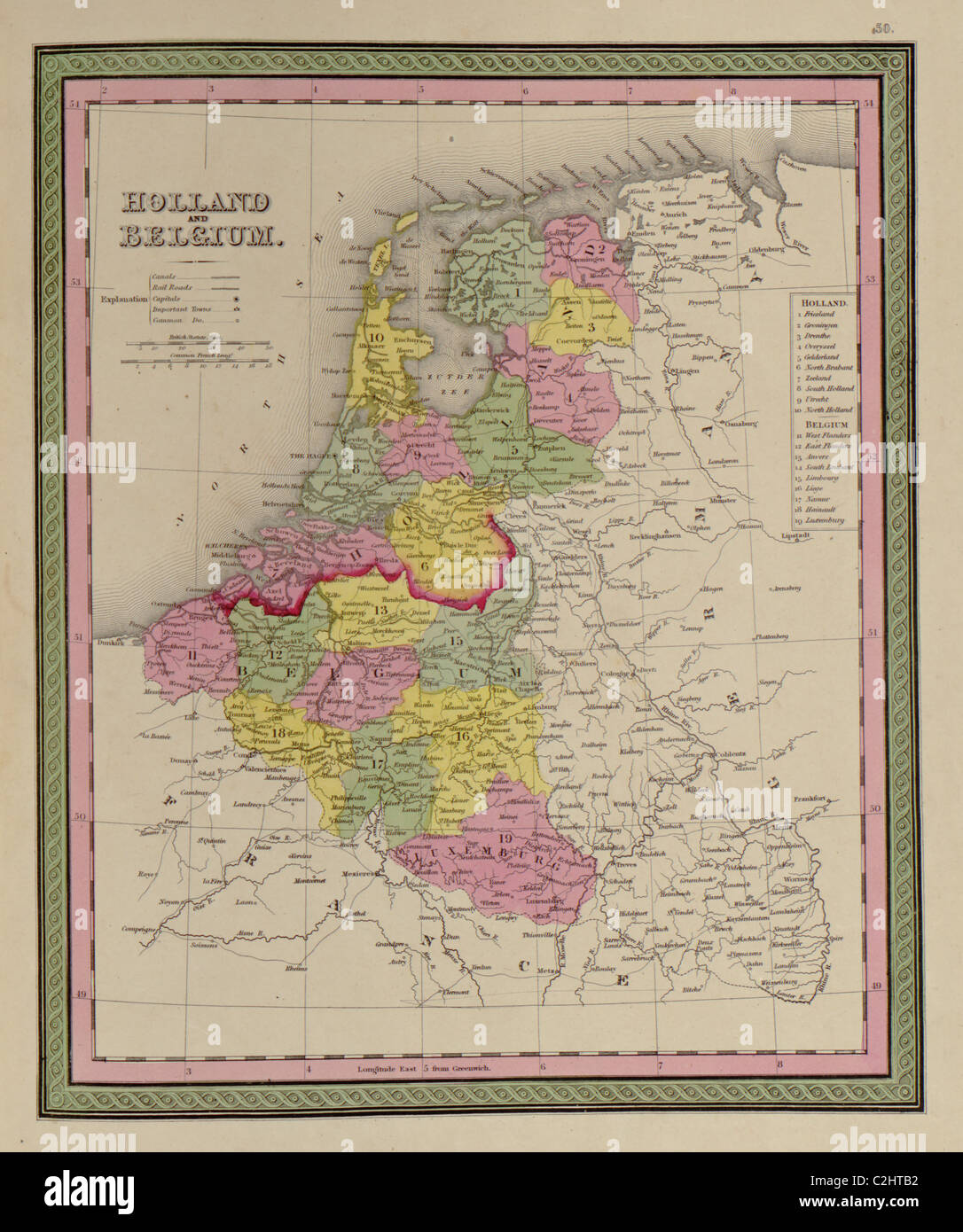 Maps of holland hi-res stock photography and images - Alamy