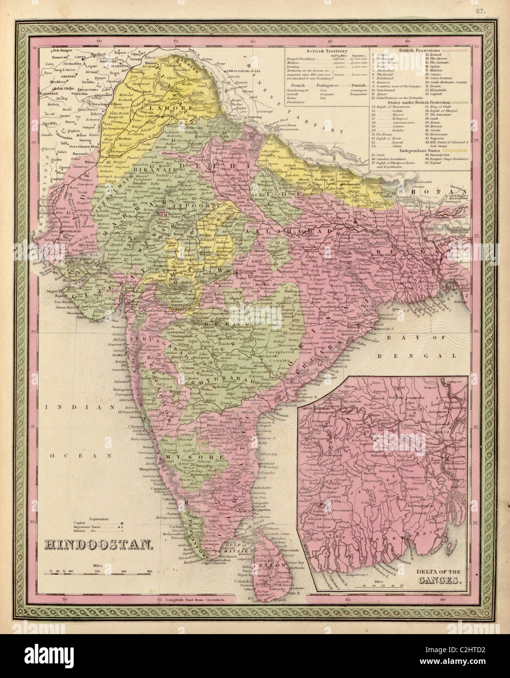 Hindustan cartographic hi-res stock photography and images - Alamy