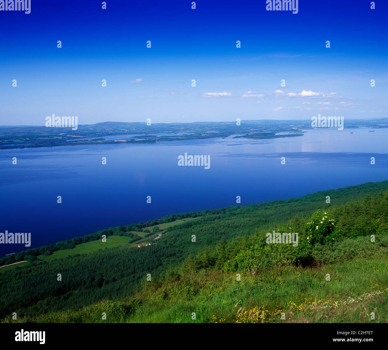 Co Fermanagh, Lower Lough Erne From, Cliffs Of Magho Stock Photo - Alamy