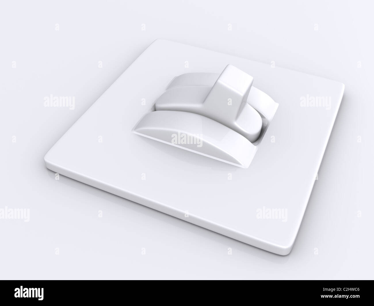 single switch. 3d Stock Photo - Alamy