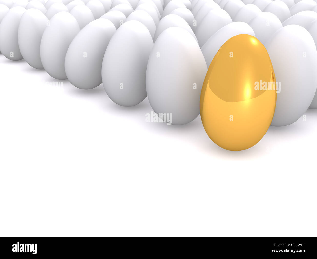 leadership of eggs. 3d Stock Photo - Alamy