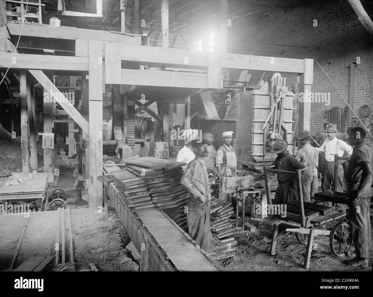African american factory workers Black and White Stock Photos & Images ...