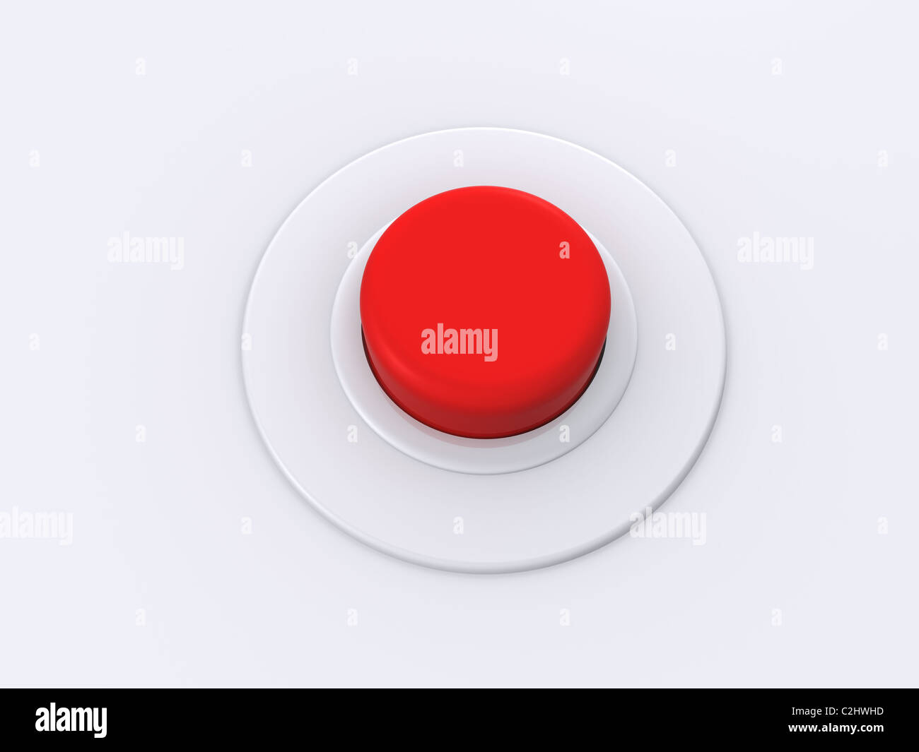 single button. 3d Stock Photo - Alamy