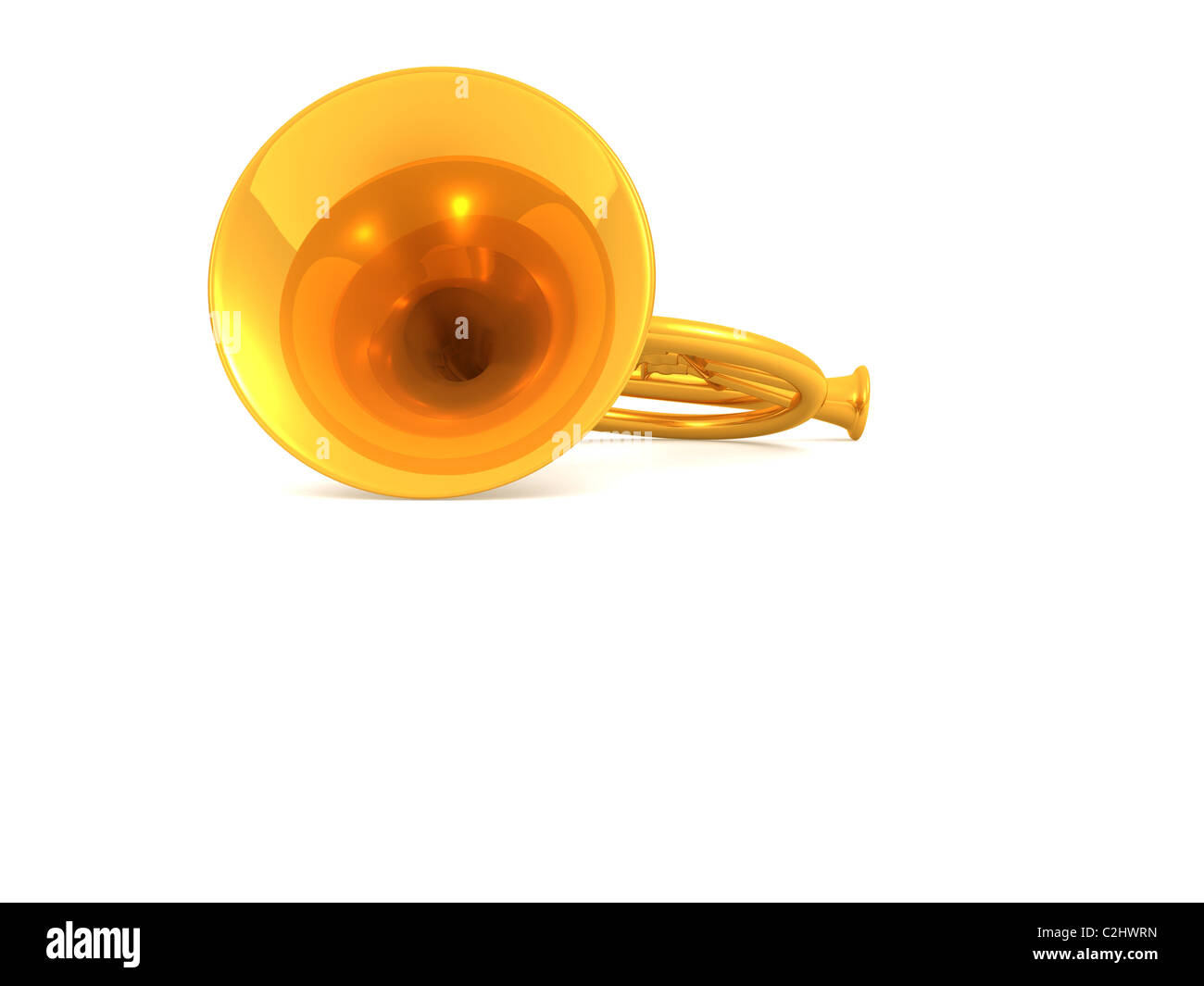 musical instrument horn.3d Stock Photo - Alamy