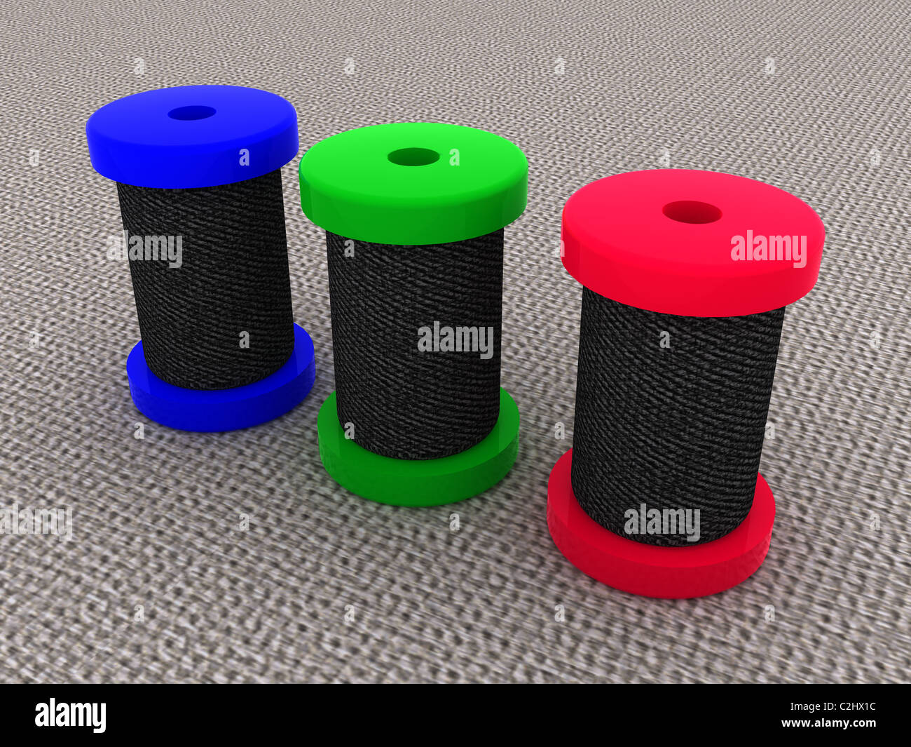 RGB bobbin. 3d Stock Photo - Alamy