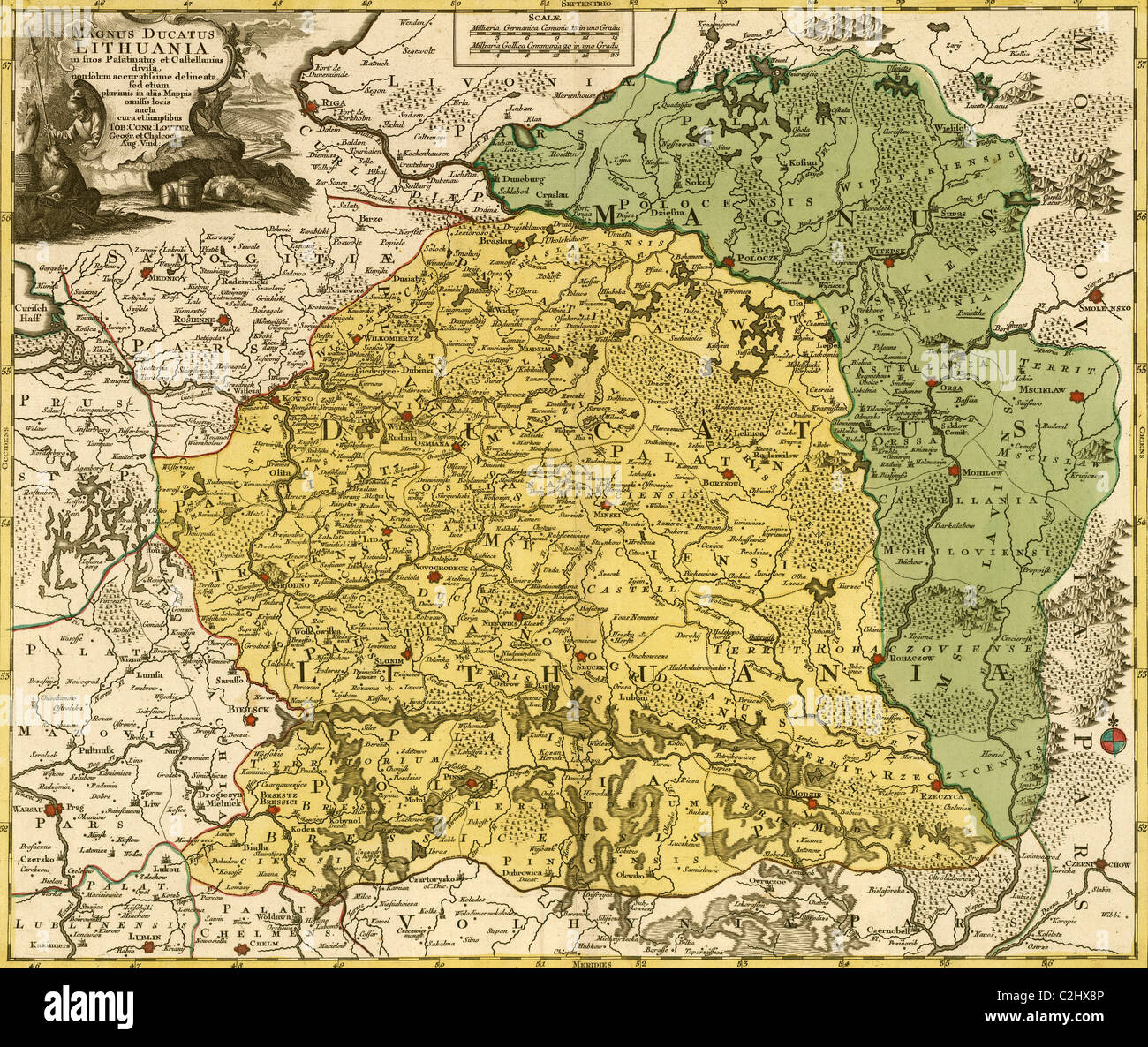 Lithuania maps hi-res stock photography and images - Alamy