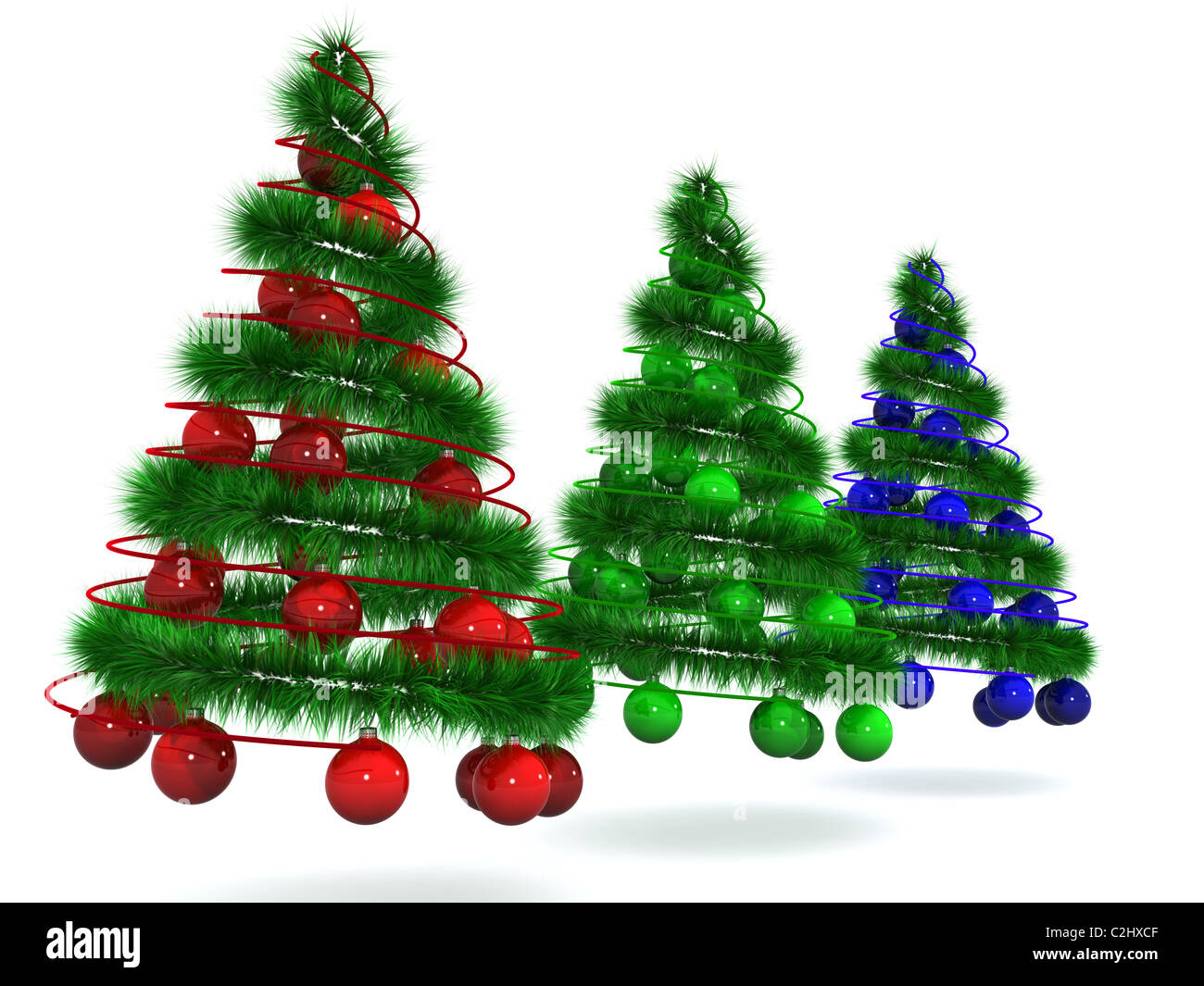 Christmas fir tree shape Cut Out Stock Images & Pictures - Alamy