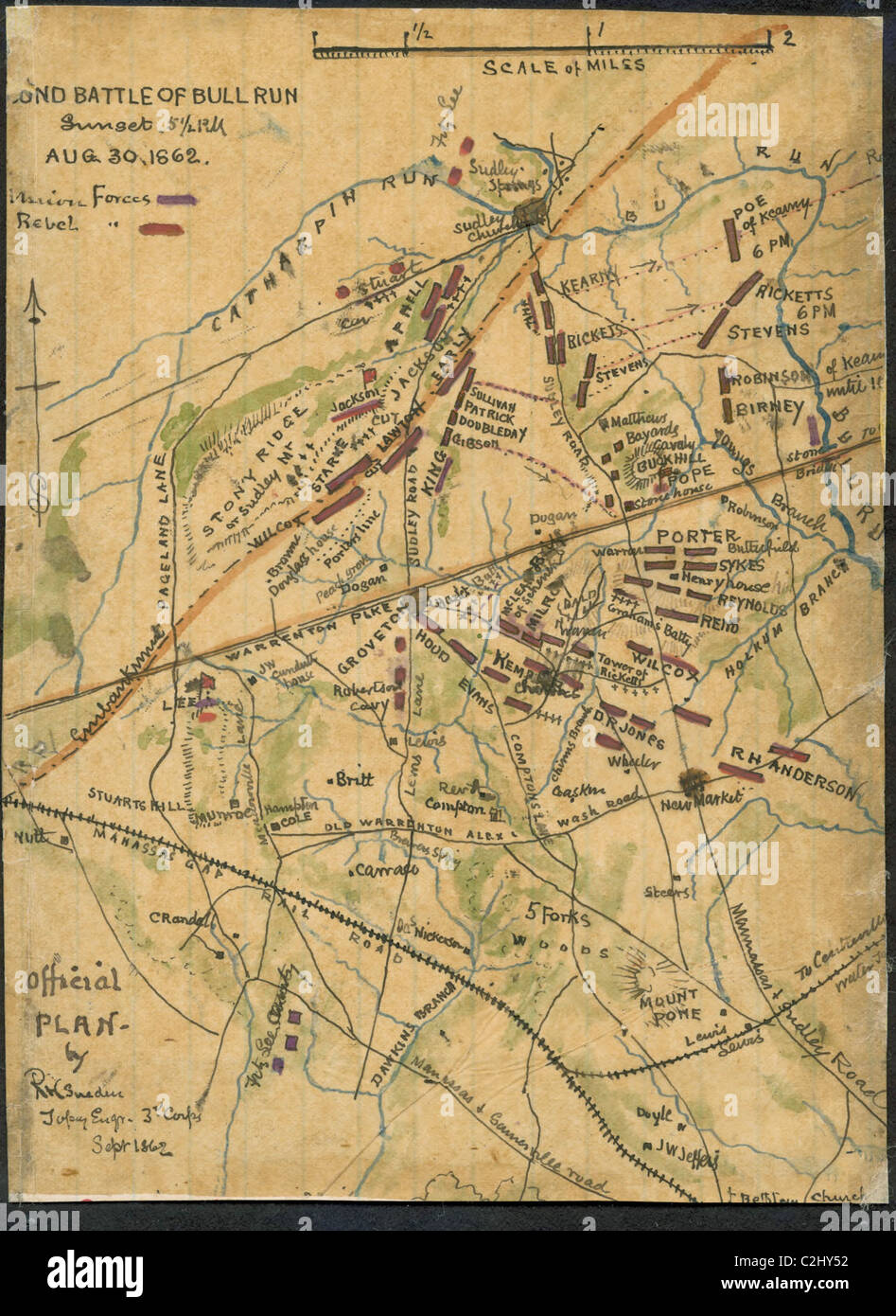 2ns Battle of Bull Run, Manassas Stock Photo - Alamy