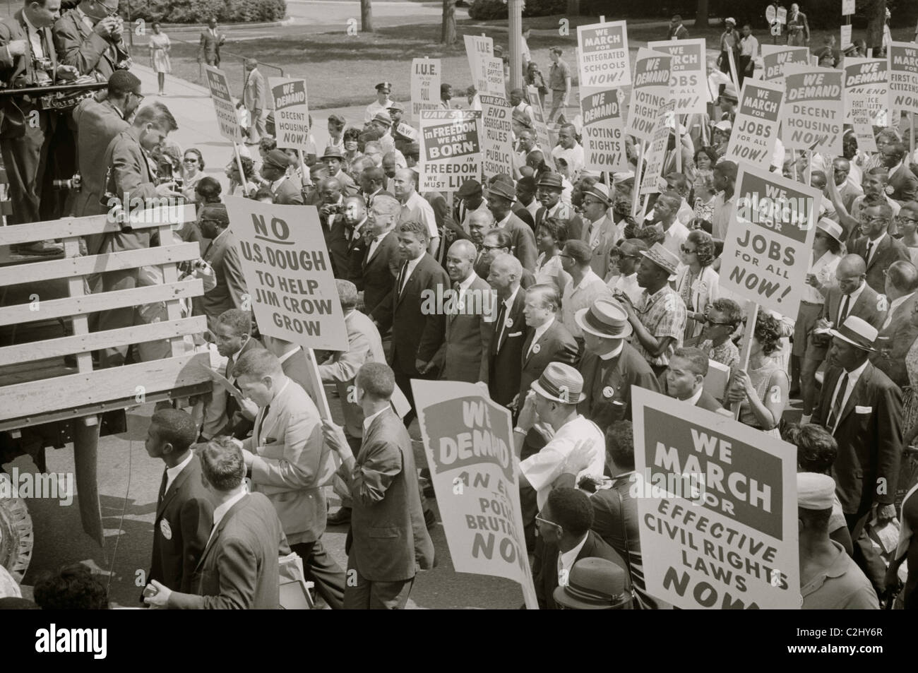 Civil Rights March on DC Stock Photo - Alamy