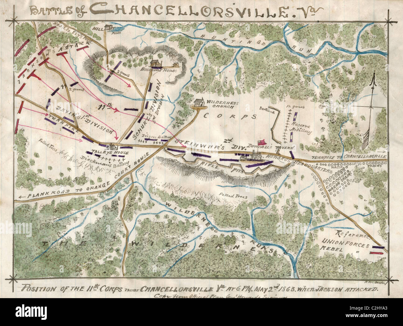 Civil war battle maps hi-res stock photography and images - Alamy