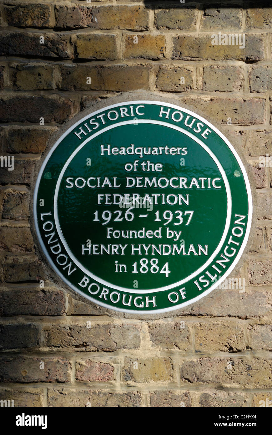 Historic House plaque outside the former headquarters of the Social ...