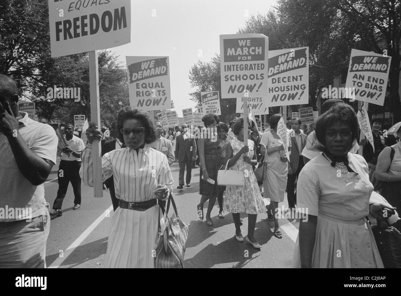 Civil Rights March in DC Stock Photo - Alamy