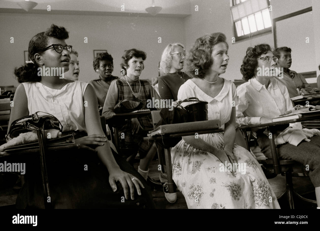 African american classroom segregation hi-res stock photography and ...