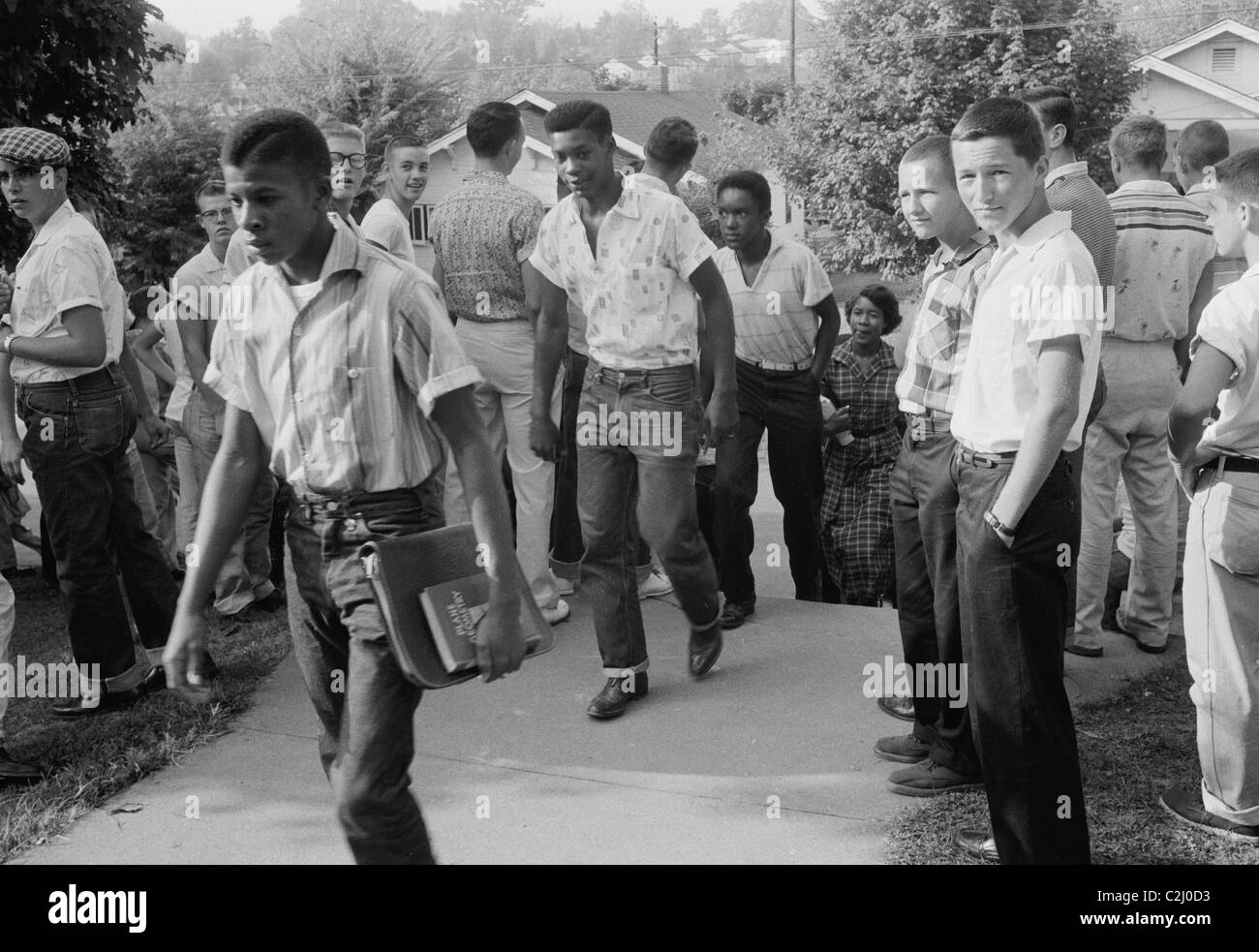 Clinton, TN, school integration conflicts Stock Photo - Alamy