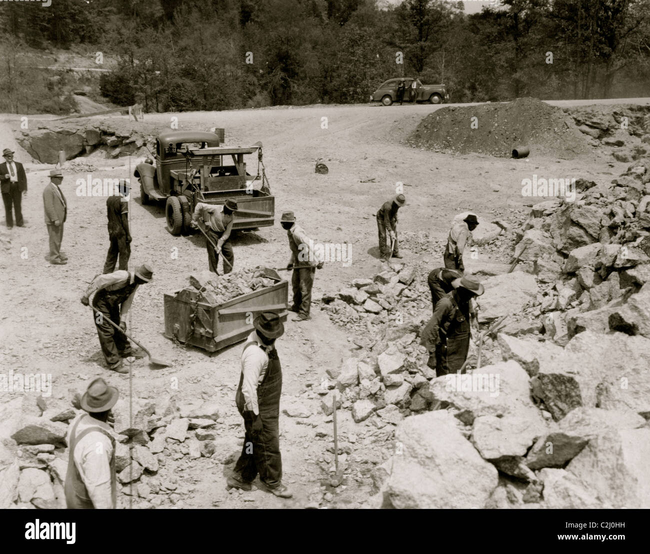 Prisoners breaking rocks hi-res stock photography and images - Alamy