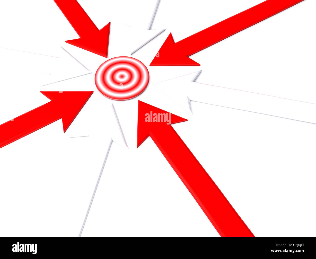 pointer to target. 3d Stock Photo - Alamy