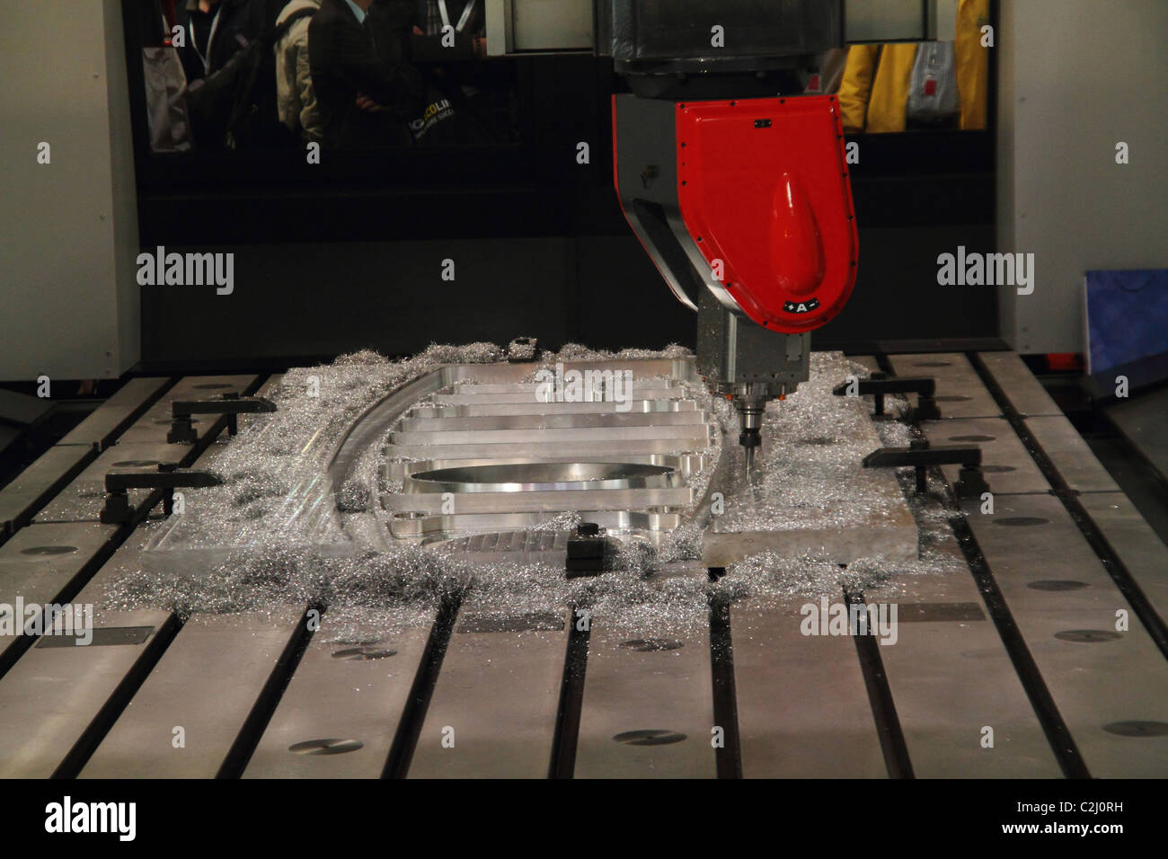 cnc machine tools in the work Stock Photo - Alamy