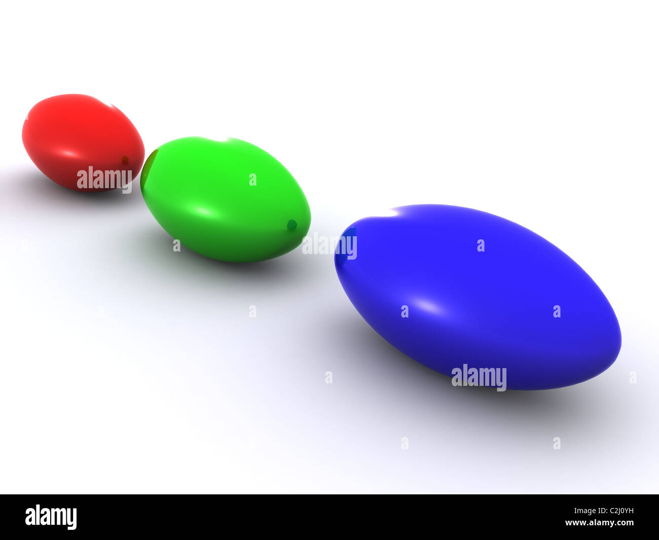 RGB balls. 3d Stock Photo - Alamy